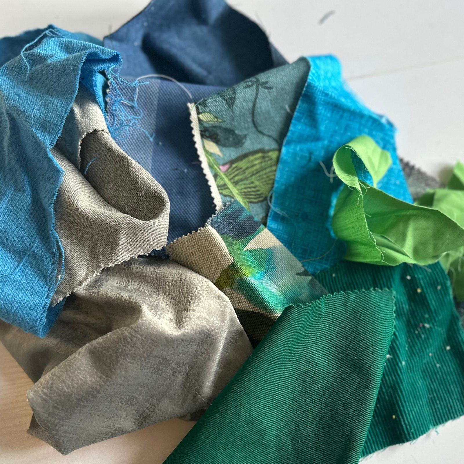 Quilt-As-You-Go Crazy Quilt Block - Scrap Fabric Love