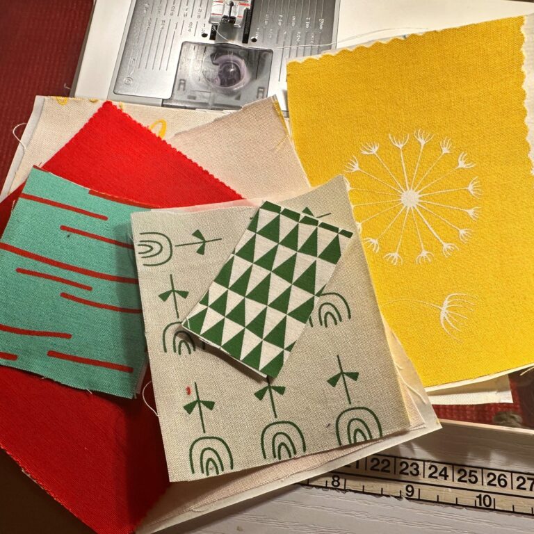 Easy Modern Quilt As You Go Applique Block - Scrap Fabric Love